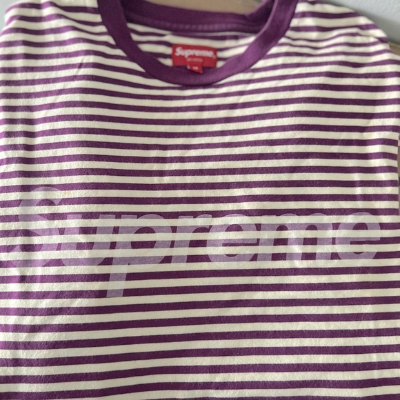 Supreme | Shirts | Supreme Long Sleeve Horizontal Striped Shirt Sz M ...